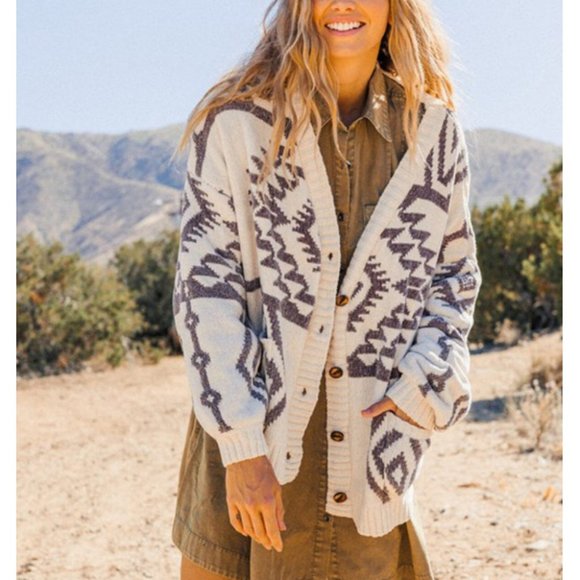 Private Label | Sweaters | 6243 Aztec Cardigan Sweater | Poshmark